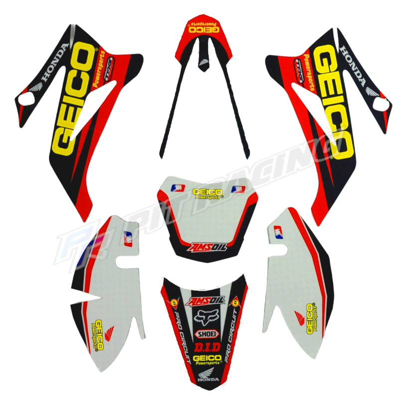 Kit Déco TTR 110 GEICO Dirt bike / Pit bike