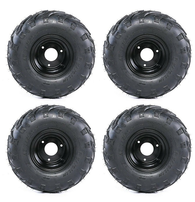 Pack de 4 Roue 6" complète quad enfant - PitRacing