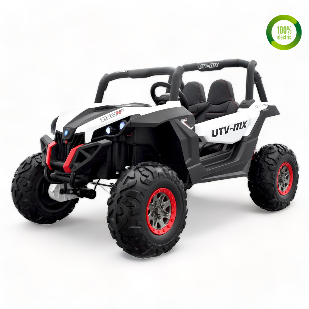 Buggy enfant électrique utv mx raptor 4wd BLANC