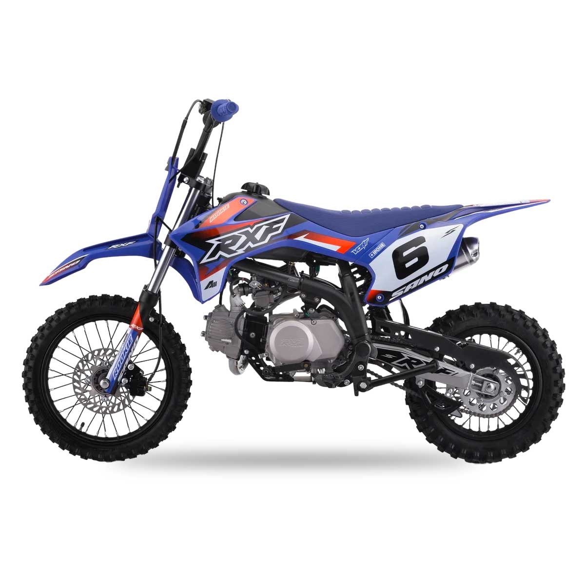 DIRT BIKE SANO RXF ROOKIE 125CC SEMI-AUTO BLEU