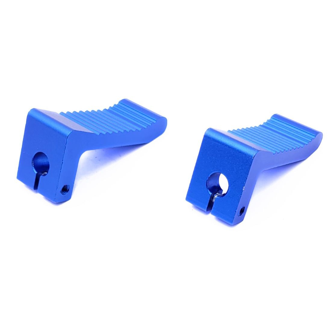 Cale pied alu CNC BLEU pocket bike