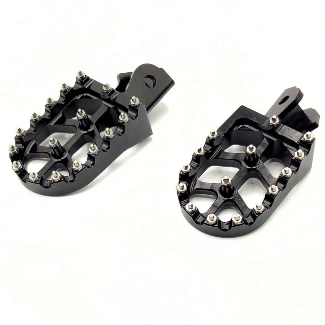 CALE PIED ALUMINIUM CNC NOIR COMPETITION PIT BIKE / DIRT BIKE