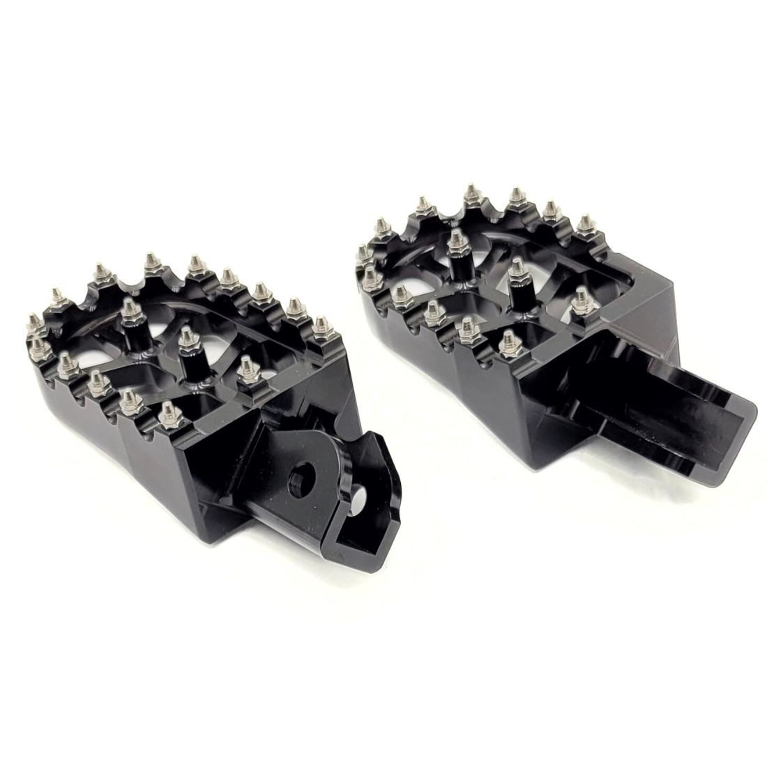 CALE PIED ALUMINIUM CNC NOIR COMPETITION PIT BIKE / DIRT BIKE