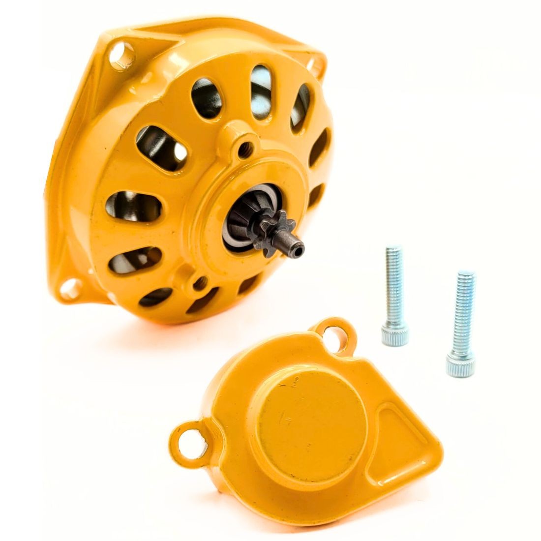 CLOCHE D'EMBRAYAGE RACING JAUNE ALU 6 DENTS PETIT MAILLON POCKET BIKE ...