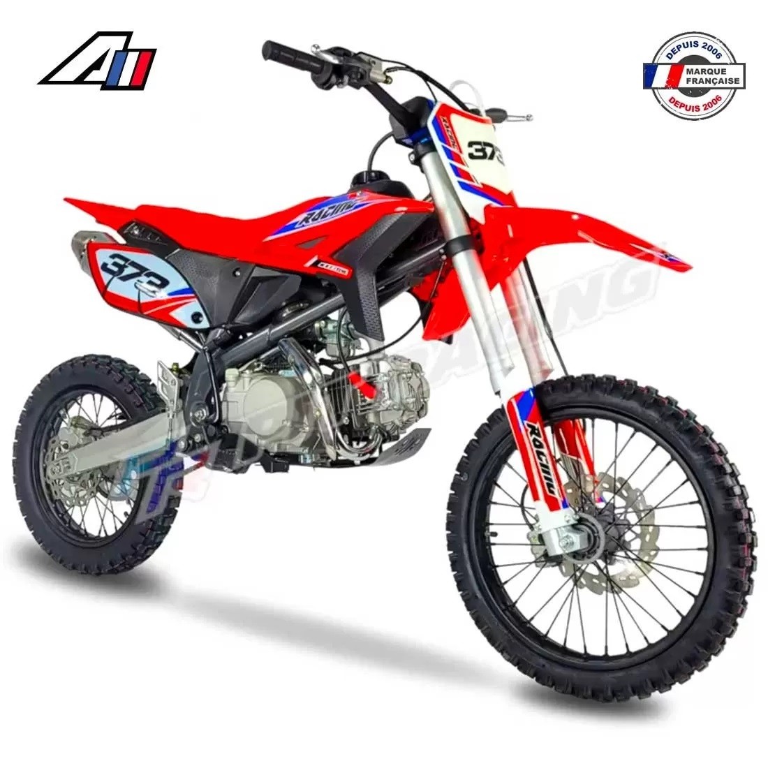 KIT DECO STICKERS ROUGE RACING KFR / APOLLO Y-3C DIRT BIKE / PIT BIKE